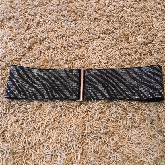 Accessories | Shimmer Zebra Print Belt | Poshmark